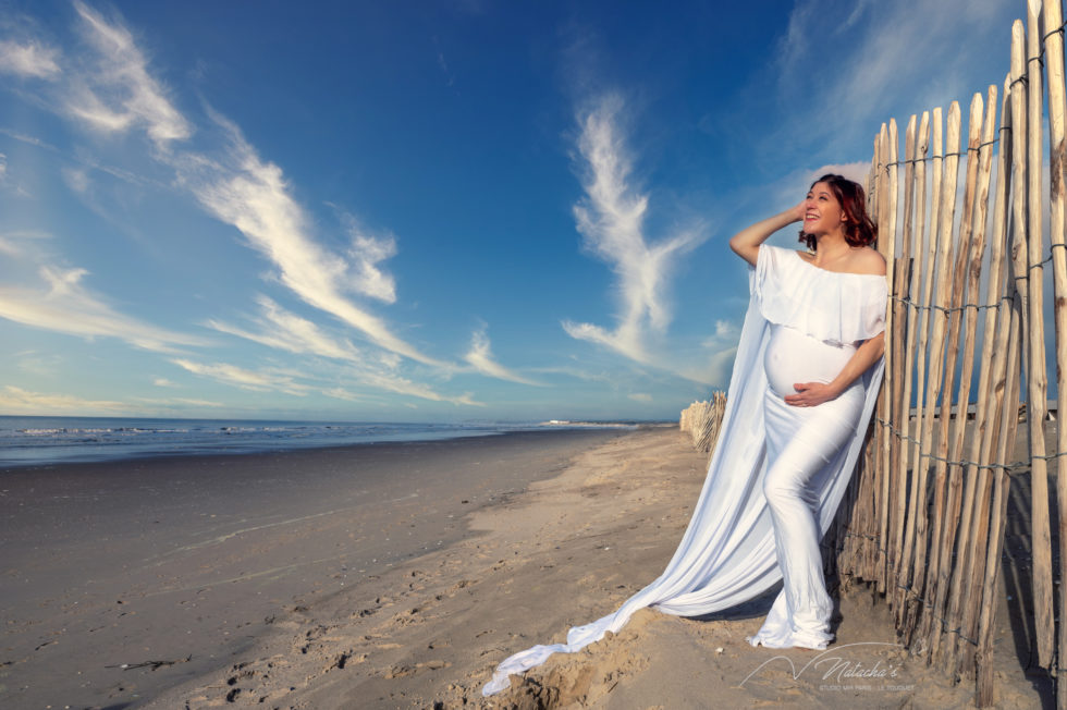Photographe grossesse sur la plage du Touquet Paris Plage - Natacha ...